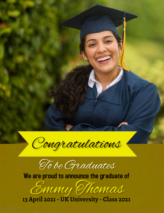 Graduation flyers Template | PosterMyWall