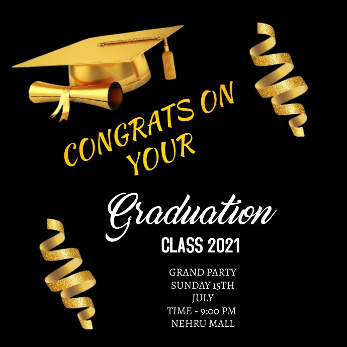 Graduation flyers Template | PosterMyWall