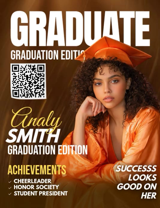 Graduation Glow Class of 2026 Template | PosterMyWall