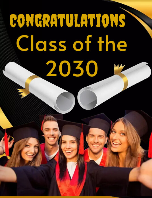 Plantilla de Graduation greetings flyer | PosterMyWall