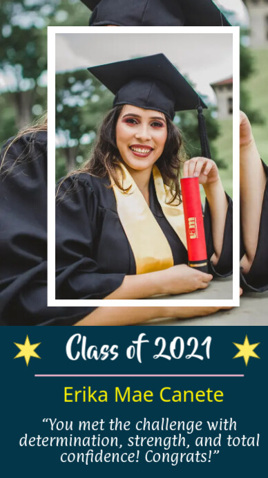 Copy of GRADUATION INSTA TEMPLATE.E | PosterMyWall