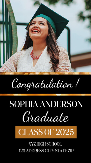 Graduation Instagram story Template | PosterMyWall