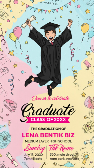 Graduation Instagram Story Template | PosterMyWall