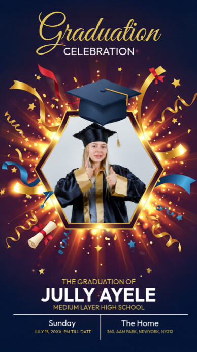 Graduation Instagram Story Template | PosterMyWall