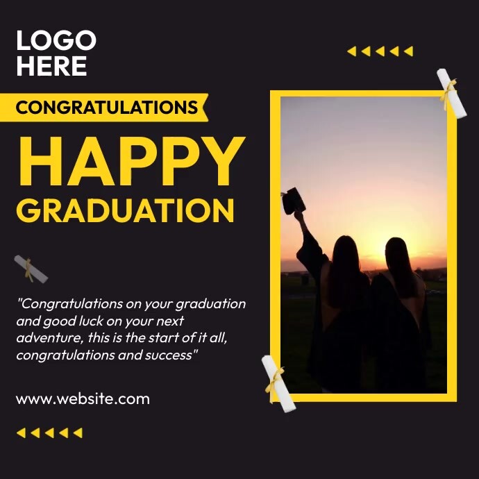 Plantilla de Graduation Invitation Ads | PosterMyWall