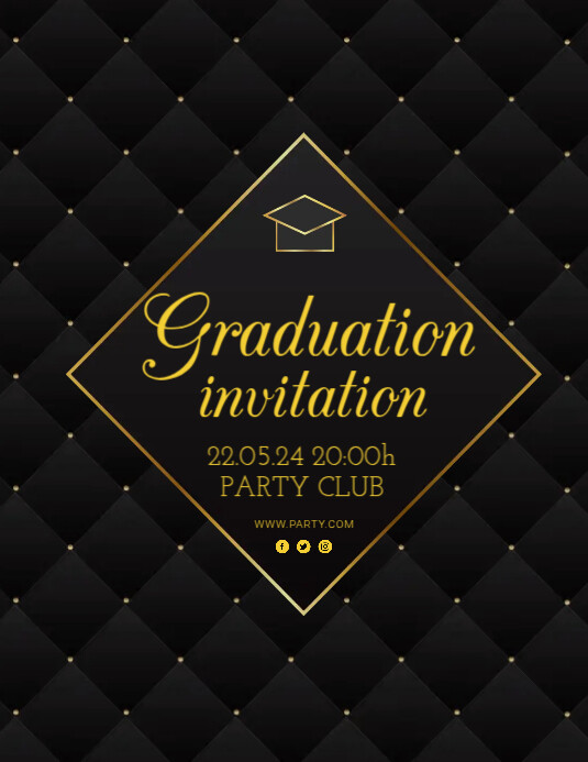 Graduation Invitation Ads Template | PosterMyWall