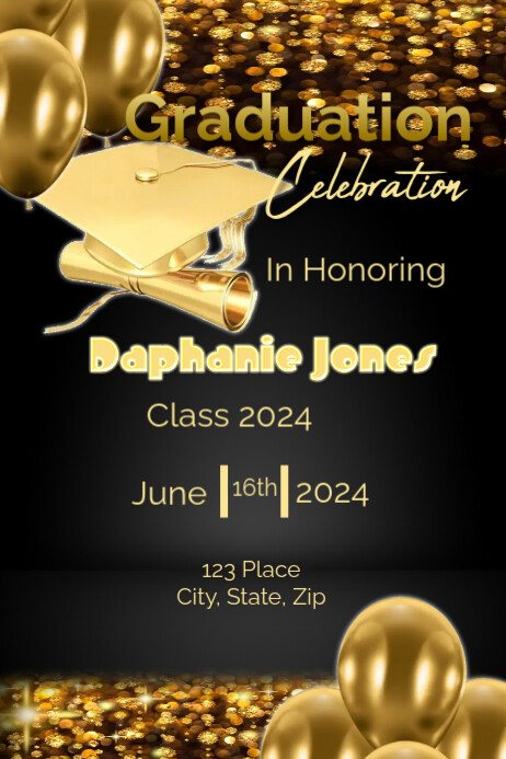 Graduation Invitation Template | PosterMyWall