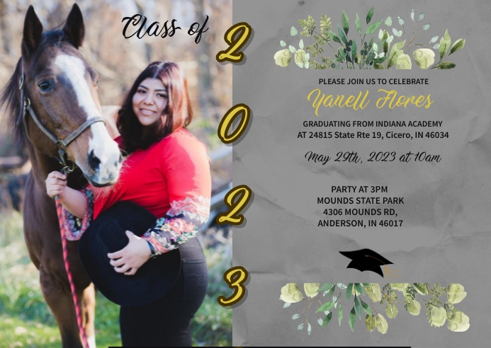 Graduation invitation Template | PosterMyWall
