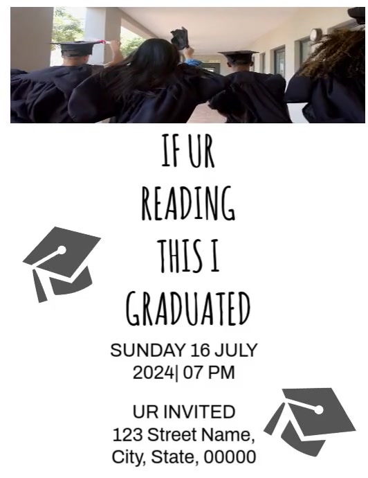 Plantilla de Graduation Invitation | PosterMyWall
