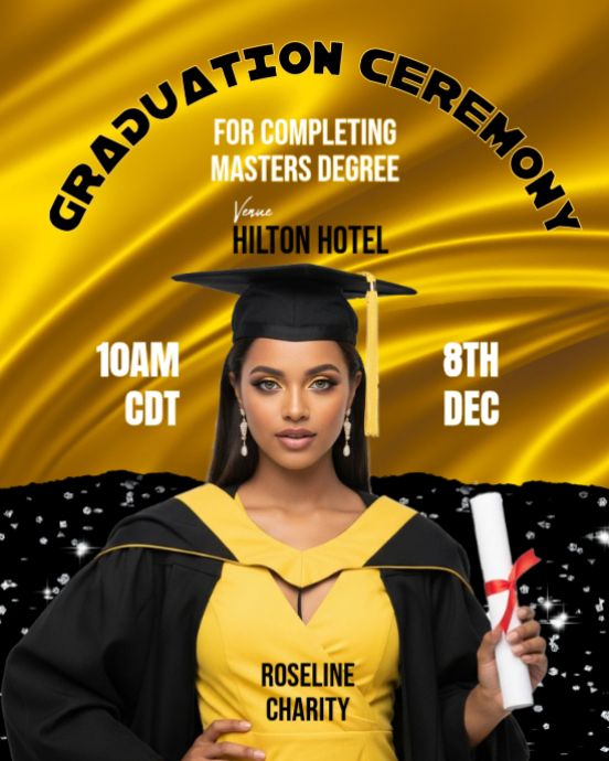 Graduation invitation flyer design template | Graduation flyer Design ...
