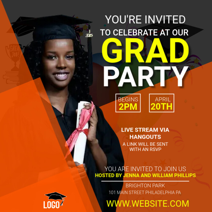 Graduation Invitation Instagram Post Template | PosterMyWall