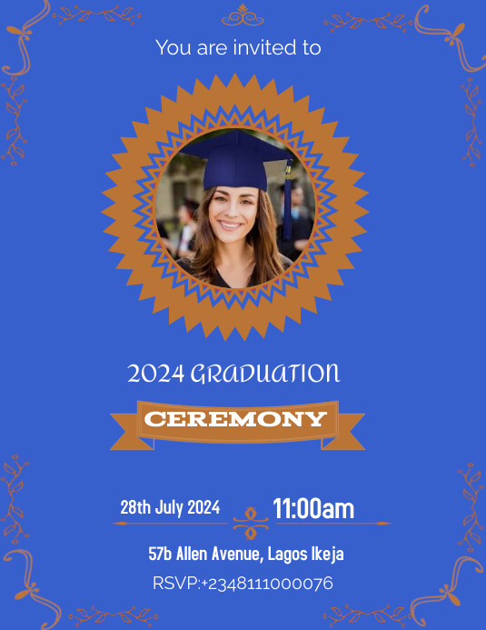 Plantilla de Graduation Invitations Flyer (us Letter) | PosterMyWall