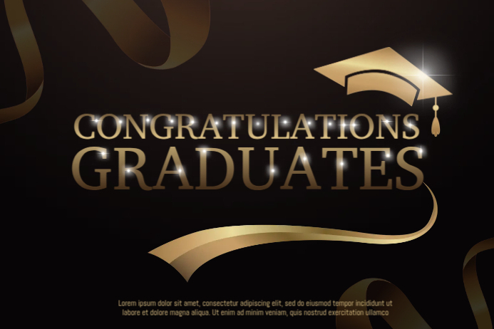Graduation Luxury Design Template | PosterMyWall