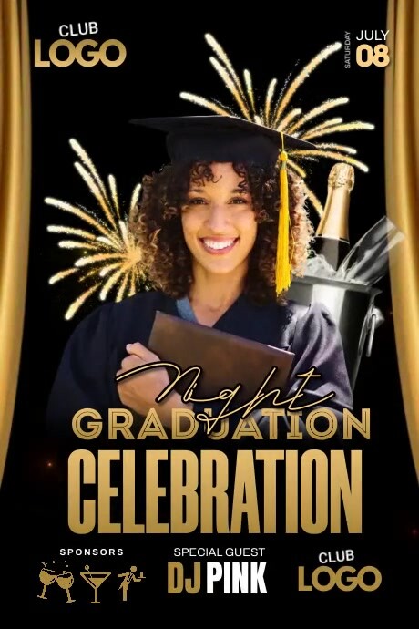 Modèle Graduation Luxury Night | PosterMyWall