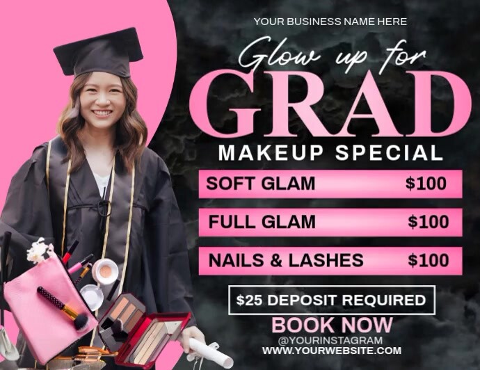 Copy of Graduation Makeup Services | PosterMyWall