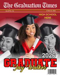 Graduation Newspaper Flyer Template | PosterMyWall