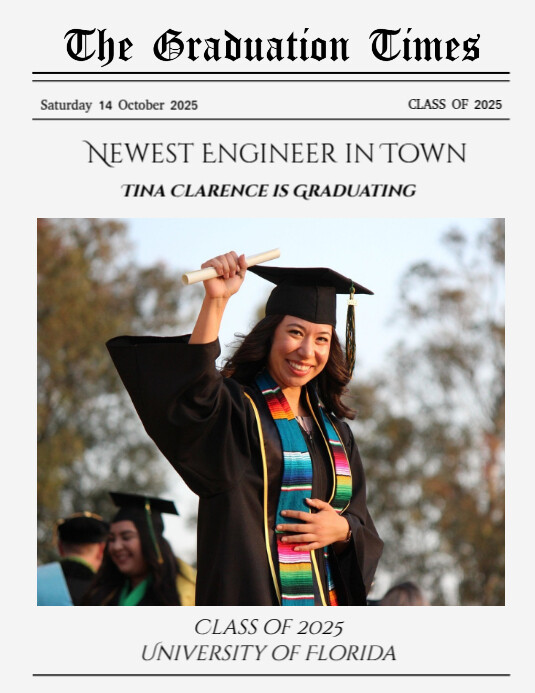 Graduation Newspaper template | PosterMyWall