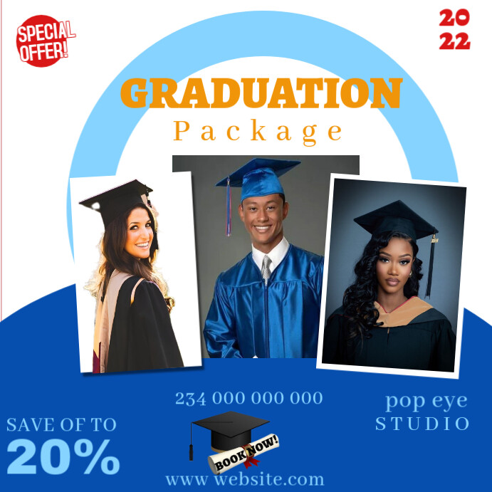 Graduation package discount Template | PosterMyWall