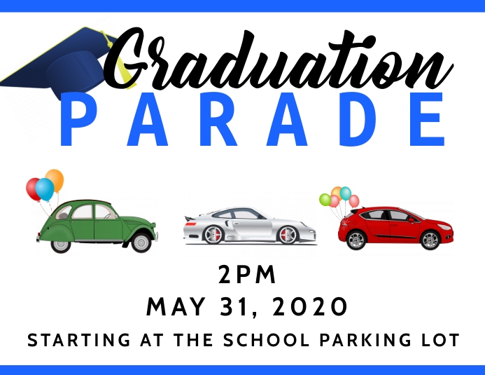 Graduation parade 2020 Template | PosterMyWall