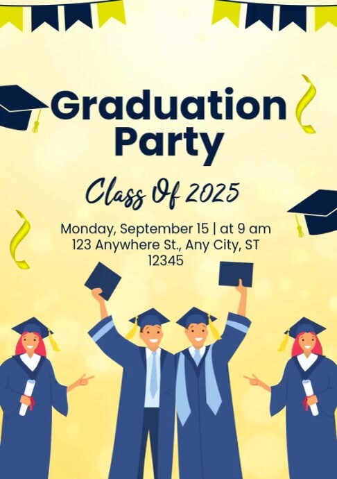 Graduation Party 2025 Template | PosterMyWall