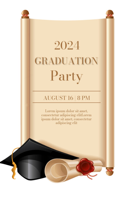 Graduation party card template | PosterMyWall