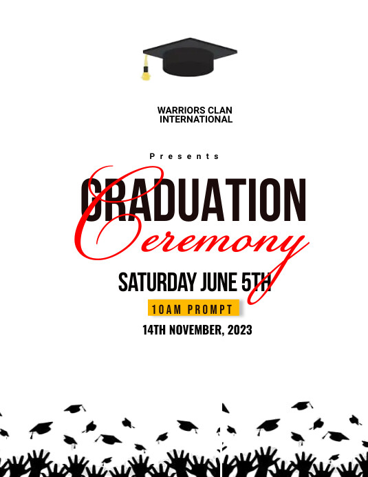 GRADUATION PARTY CEREMONY (1) Templat | PosterMyWall