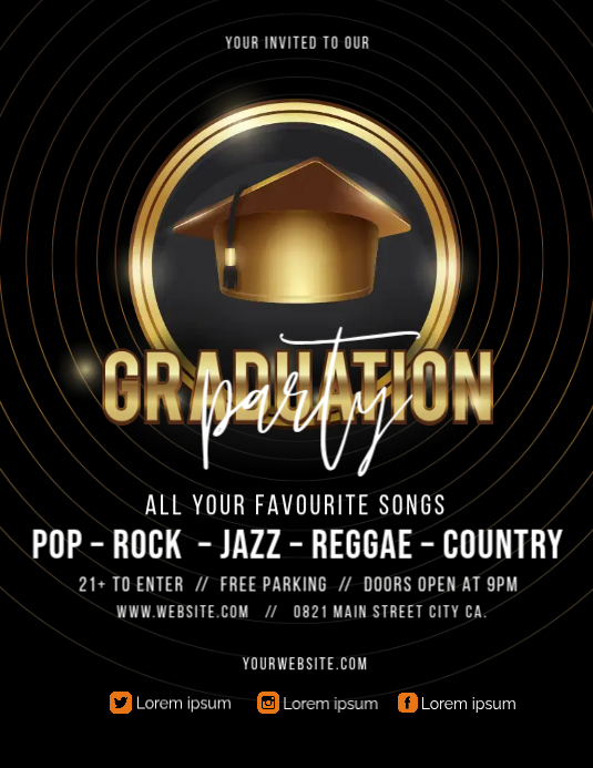 Graduation Party Template | PosterMyWall