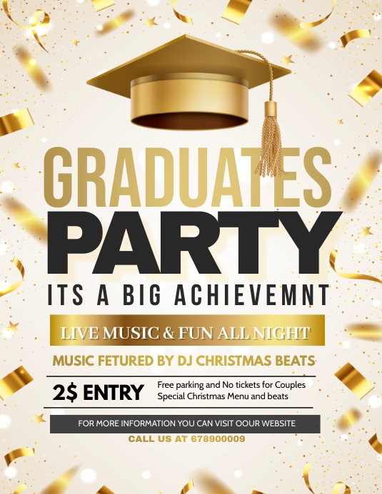 Copy of graduation party | PosterMyWall