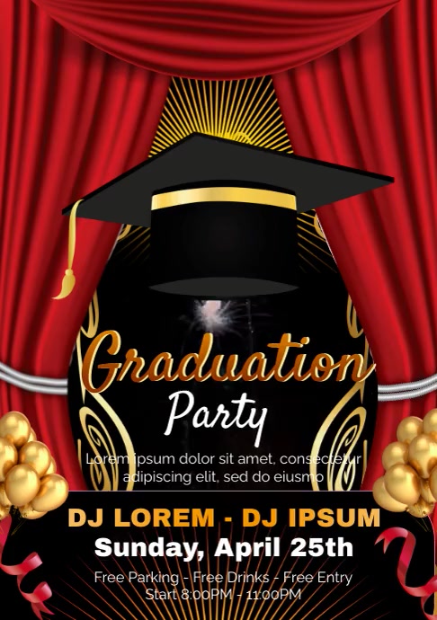 graduation party Template | PosterMyWall