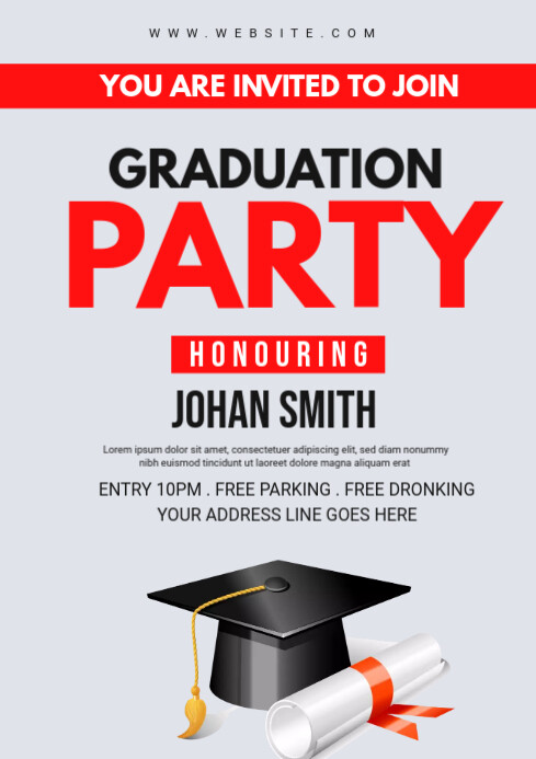 Graduation Party Template | PosterMyWall