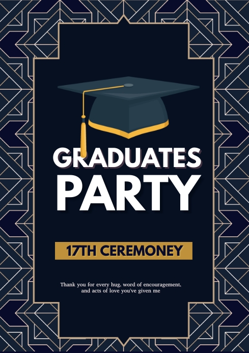 Graduation party Template | PosterMyWall