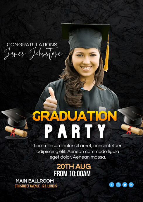 graduation party Template | PosterMyWall