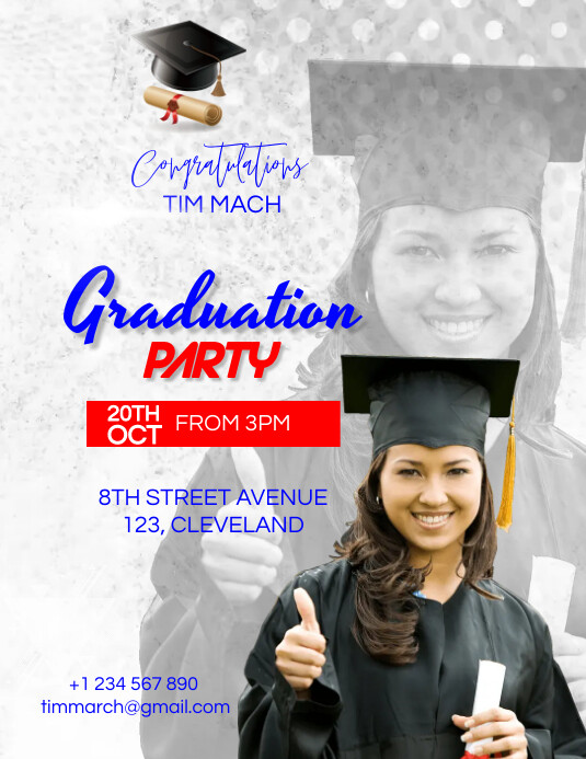Copy of graduation party | PosterMyWall