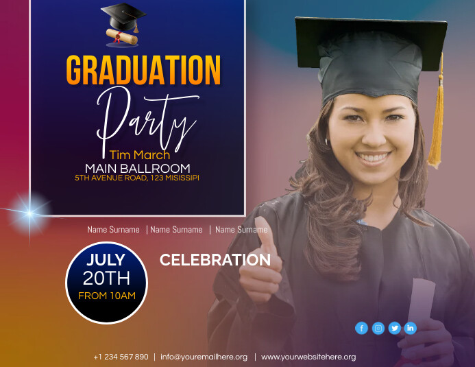 Plantilla de graduation party | PosterMyWall