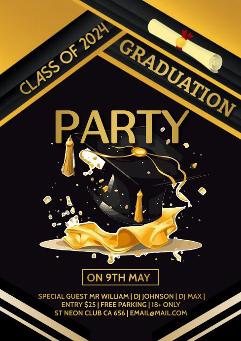 Graduation Party Template | PosterMyWall