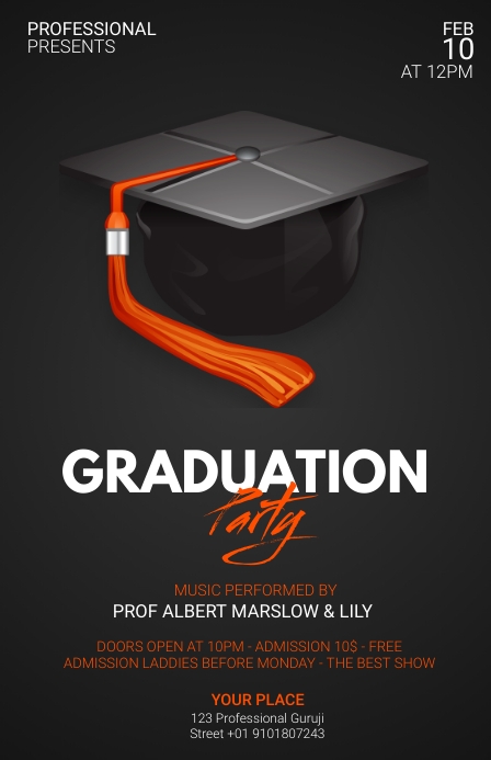 graduation party Template | PosterMyWall