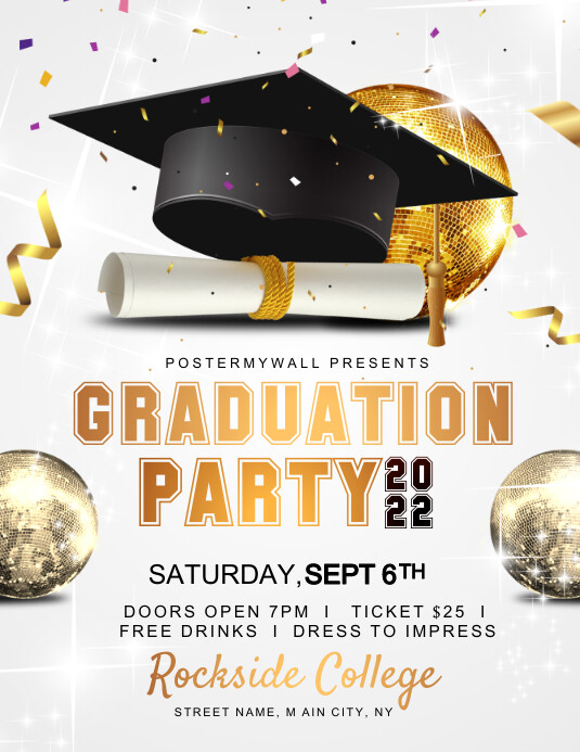 Copy of graduation party | PosterMyWall