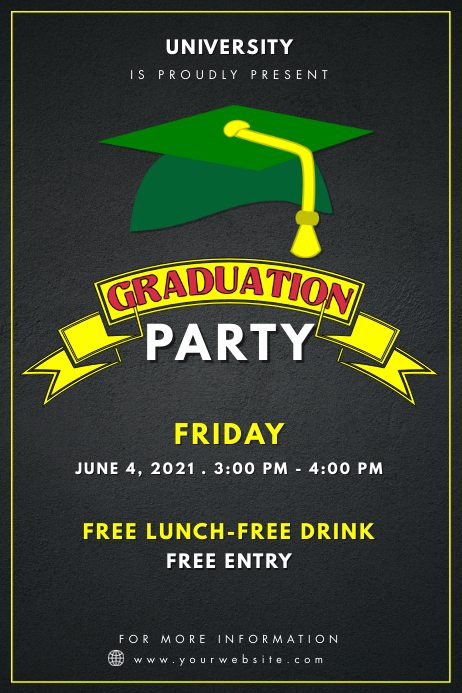 Graduation Party Template | PosterMyWall