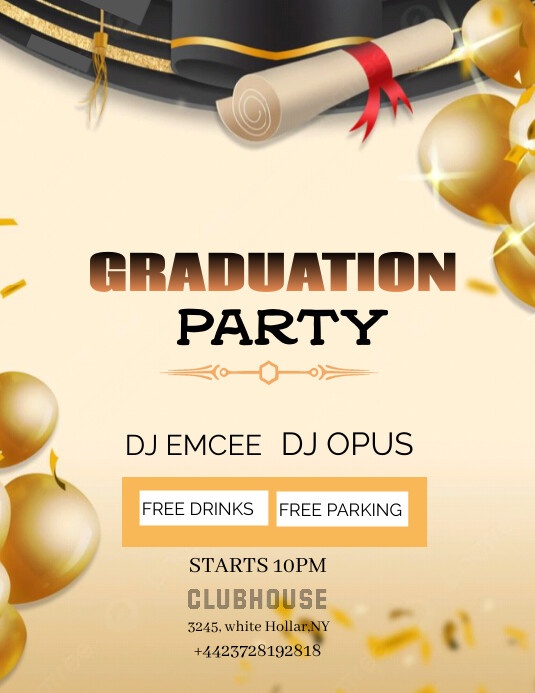 Graduation party Template | PosterMyWall