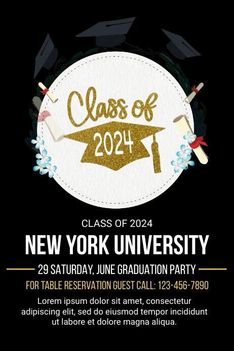 Graduation party event template | PosterMyWall