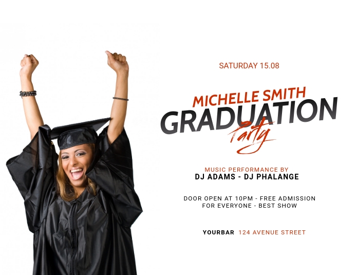 Festa De Formatura Facebook Panfleto Modelo | PosterMyWall