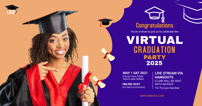 Plantilla de Graduation Party Facebook Share Image | PosterMyWall