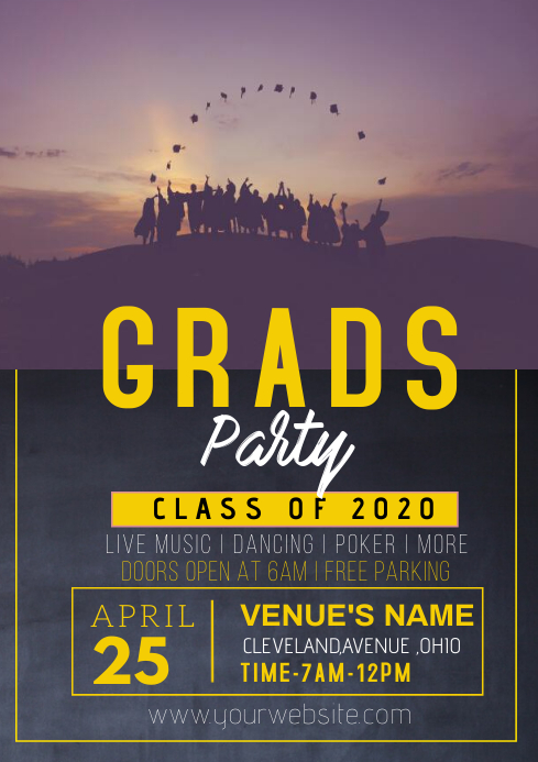 Graduation Party Flyer 2020 Template | PosterMyWall