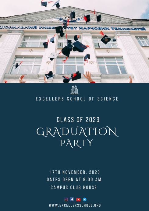 Graduation Party flyer Template | PosterMyWall