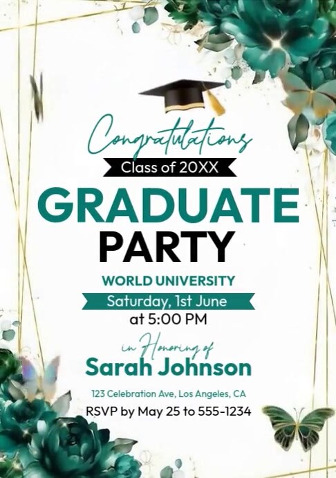 Copy of Graduation party Flyer | PosterMyWall