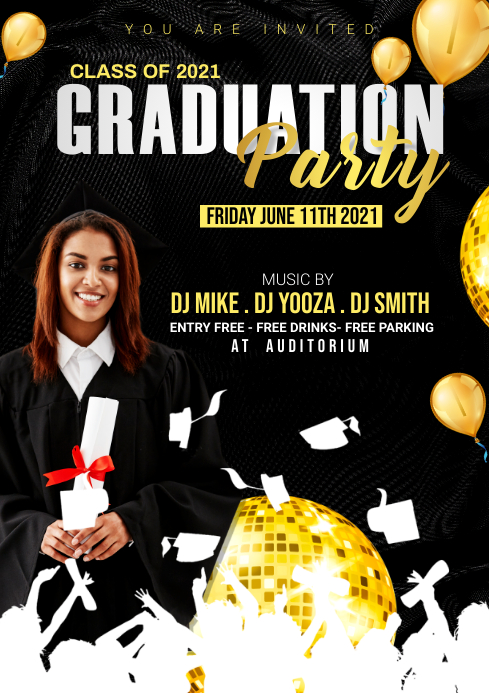graduation party flyer template | PosterMyWall