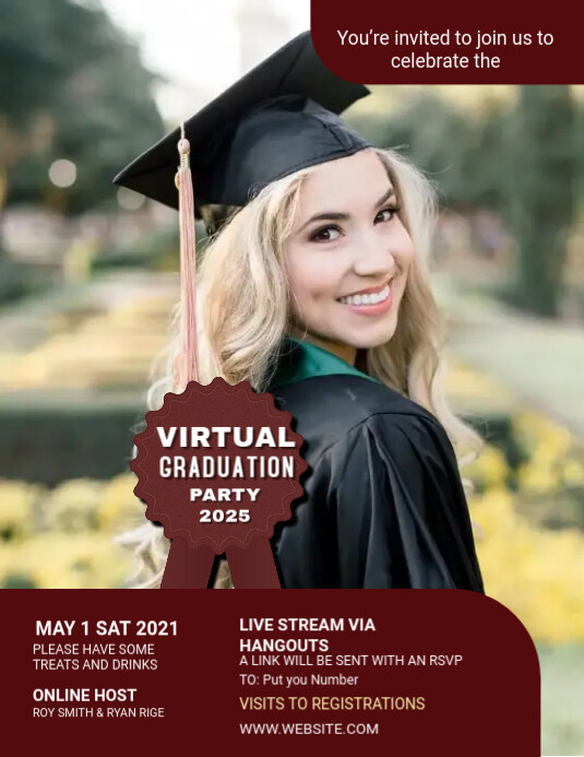 Brosur Templat Selebaran Pesta Kelulusan | PosterMyWall