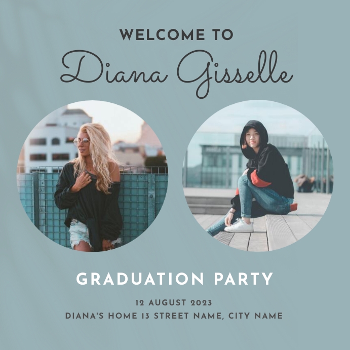 Plantilla de Graduation Party Greeting Instagram Post | PosterMyWall