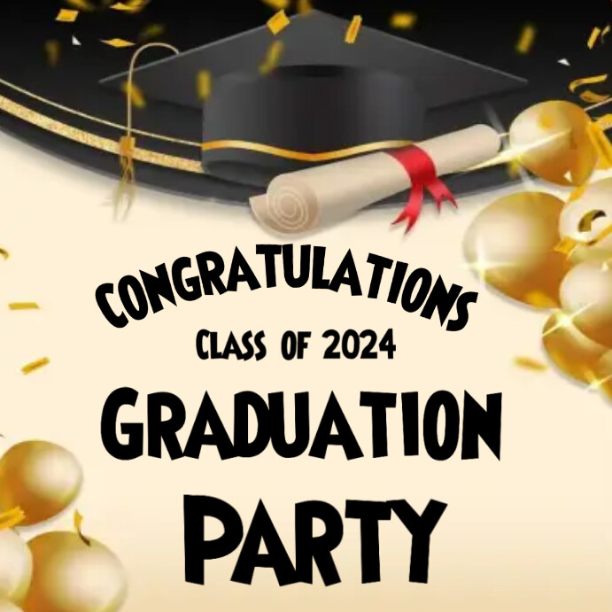 Copy of Graduation party Instagram post | PosterMyWall