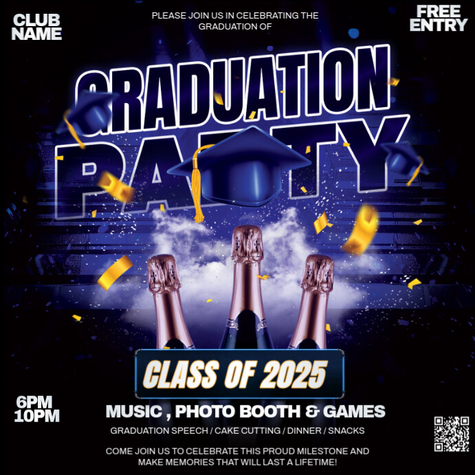 Graduation Party Instagram Post Template | PosterMyWall